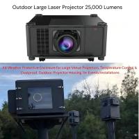 China 25000 Lumen 3D Mapping Laser Projector 3LCD WUXGA Japanese Lens for Building Projection Outdoor for sale