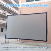 China Portable Fast Fold Projection Screen with Front and Rear Projection Fabric and Aircraft Grade Aluminum Frame for Tool-Free Assembly for sale