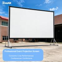China Portable Fast Fold Projection Screen with Front and Rear Projection Fabric and Aircraft Grade Aluminum Frame for Tool-Free Assembly for sale
