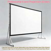 China 200inch Fast Fold Projection Screen with Tool-Free Assembly and Flight Case for Easy Transport for sale