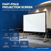 China Customizable Fast-Fold Projection Screen Replaceable Screen Fabric And Reinforced Large-Size Frames for sale