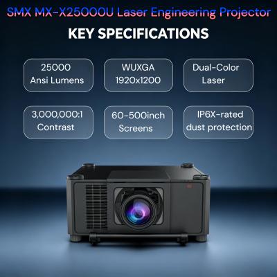 China 25000 ANSI Lumens High Contrast 3LCD Laser Projector with DMX512 for Museum and Building Facade Advertising for sale