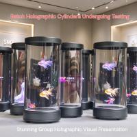 China 5 Inch Holographic Cylinder Display with Transparent Acrylic and 960 × 540 Resolution for 3D Hologram Display for sale