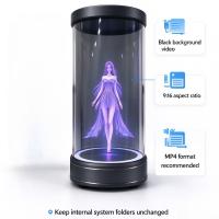 China 5 inch Holographic Display with 960 × 540 Resolution and Transparent Acrylic Cylinder for Retail 3D Hologram Display for sale