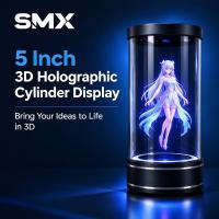 China 5 Inch Holographic Display with Transparent Acrylic and Aluminum Alloy Housing for Retail Advertising and Brand Promotion for sale