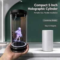 China 5 Inch Holographic Display with Transparent Acrylic and Aluminum Alloy Housing for Retail Advertising and Brand Promotion for sale