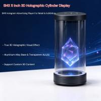 China 5 Inch 3D Holographic Cylinder Display with Transparent Acrylic Housing and 960 × 540 Resolution for Commercial Product Showcase for sale