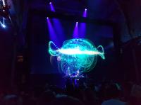 China Polyamide Holoflex 3D Hologram Screen with 78% Transparency for Front and Rear Projection for sale
