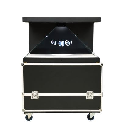 China 270 Degree 22-32 Inch Holographic Box Showcase Attractive 3D Holographic Projection Pyramid for sale
