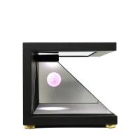 China Pyramid 3D Holographic Display Boxes Floor Standing 3 Sided Viewing for sale