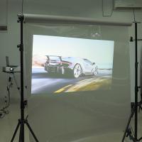 China 1.52X30M Gray Rear Projection Film /3D Holo foil /Avaiable with self -dhesive layer 100 thickness for sale