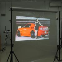 China 1.52X30M Gray Rear Projection Film /3D Holo foil /Avaiable with self -dhesive layer 100 thickness for sale