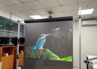 China 1.52 * 30M Natural Black 3D rear Holographic film  For Stage Holo Gram Sample Testing for sale