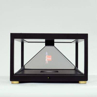 China Tempered Glass 3D Holographic Showcase AC110V Sheet Metal 3d Hologram Display for sale