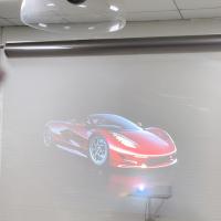 China 1.52 x 30 Meter Clear Transparent Holographic Rear Projection Film with Self-adhesive for sale
