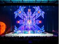 China Holographic Projection Screen with 78% Transparency and 2.0-2.4 Screen Gain for Front and Rear Projection for sale