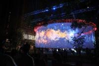 China Holographic Projection Screen with 78% Transparency and 2.0-2.4 Screen Gain for Front and Rear Projection for sale
