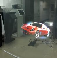 China 170° 100um Transparent Holographic Rear Projection Film for sale