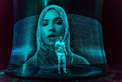 China 50m Length Hologram Gauze with 78% Transparency for Front and Rear Projection as Holographic Screen for sale