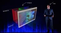 China Stage Show 95um Thickness 97% Transmittance 160° View Angle Holographic Screen 3D Holographic Display for sale