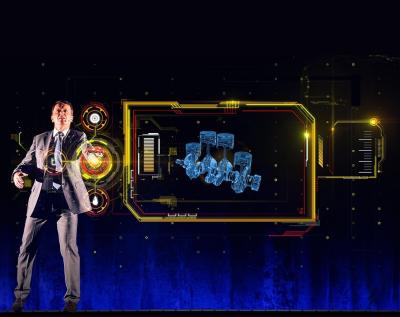 China Stage Show 95um Thickness 97% Transmittance 160° View Angle Holographic Screen 3D Holographic Display for sale