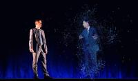 China Transparent 95um Holographic Projection Display with 160° View Angle and 5x30m Size for Stage Shows for sale