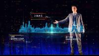 China Transparent 95um Holographic Projection Display with 160° View Angle and 5x30m Size for Stage Shows for sale