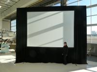 China 300inch Fast Fold Projection Screen with Aluminium Frame and Front & Rear Projection for Outdoor Movies for sale