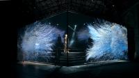 China Transparent 78% Holographic Mesh Screen with 2.0-2.4 Gain for Front and Rear Projection Pepperscrim for sale