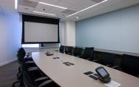 China Tubular Motor Ceiling Projector Screen Recessed Tab Tensioned Screen for sale