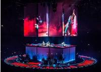 China Front Rear Transparent Hologram Mesh Screen For Live Concert for sale