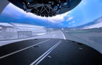 China 360 Degree Fixed Frame Projection Screen For Flight Simulation for sale