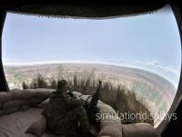 China 180 Degree RoHS Flight Simulator Projection Screen Matte for sale