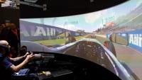 China 360 Degree Flight Curved Simulation Screens Floor Standing for sale