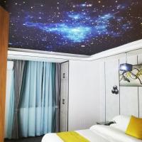 China 12VDC Polyester Fiber Optic Star Ceiling Panels Caviar Ceiling Acoustic Panel for sale