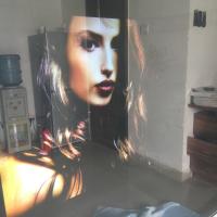China RoHS 1.52m Width Rear Projection Film Transparent Glass Optical for sale