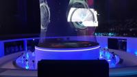 China Mesh Projector Holographic 3D Screen Transparent Flexible For Event for sale