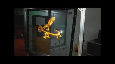 China 3D Holo Gauze Holographic Screen Transparent Mesh Projector 30m Length for sale