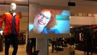 China RoHS 1.52m Width Rear Projection Film Transparent Glass Optical for sale
