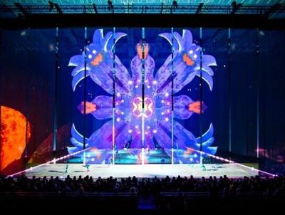 China Transparent Hologram Screen with 78% Transparency for Front and Rear Projection in Polyamide Material for sale