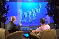 China 30m Length Rear Projection Film 100um Glass Lightweight For Shop Window for sale