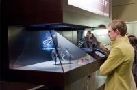 China Tempered Glass Hologram Pyramid Display Showcase For Advertising Plug Play for sale