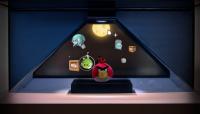 China Tempered Glass Hologram Pyramid Display Showcase For Advertising Plug Play for sale