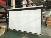 China Fiberglass Manual Projection Screens 178x178cm Wall Ceiling For Meeting Room for sale