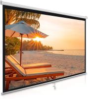 China Fiberglass Manual Projection Screens 178x178cm Wall Ceiling For Meeting Room for sale