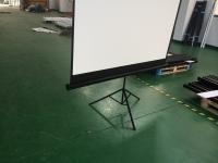 China Floor Standing portable tripod projection screens With Matter White,  Metal Housing for sale