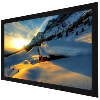 China 84 projection screen ,  Fixed Frame Projection Screen With Black Aluminum Housing for sale