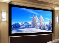 China 3D Perforated Silver acoustically transparent projection screen For Home Cinema for sale