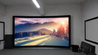 China ROHS Cinema curved fixed frame screen , wall mounted screens for projectors for sale