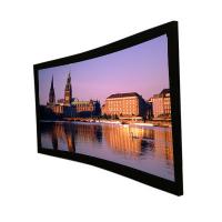 China ROHS Cinema curved fixed frame screen , wall mounted screens for projectors for sale